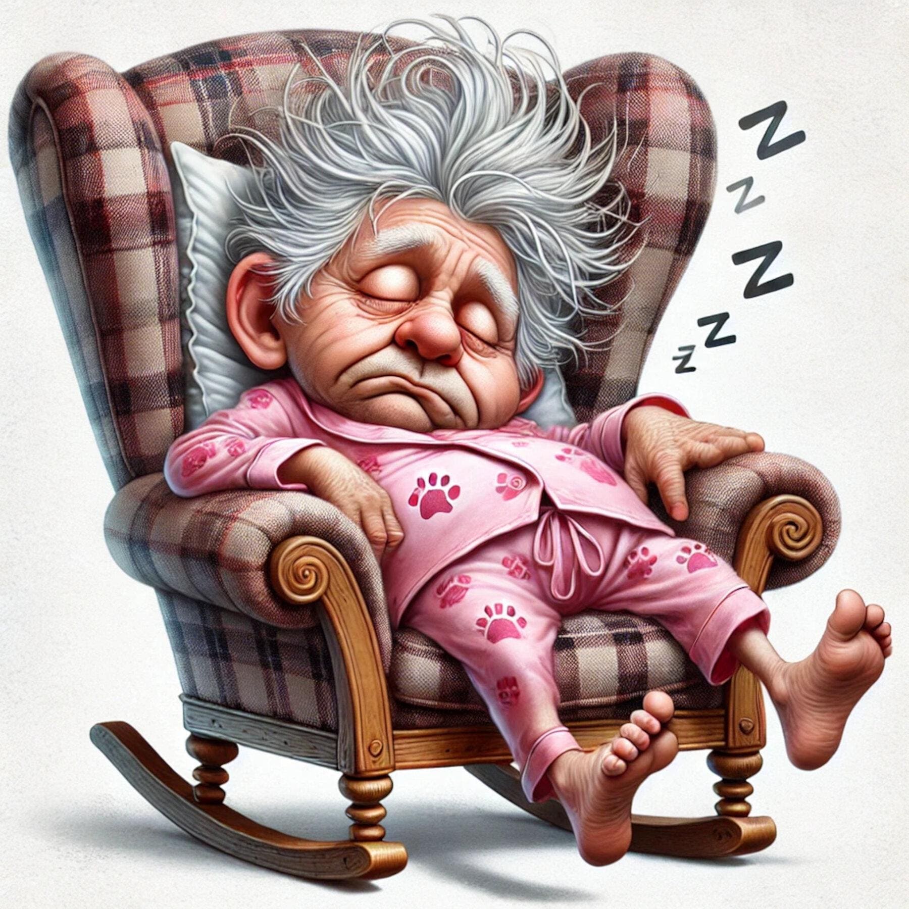 Who Drunk the Sherry, Sleeping Grandpa, Sleeping Grandad, Comical Old ...