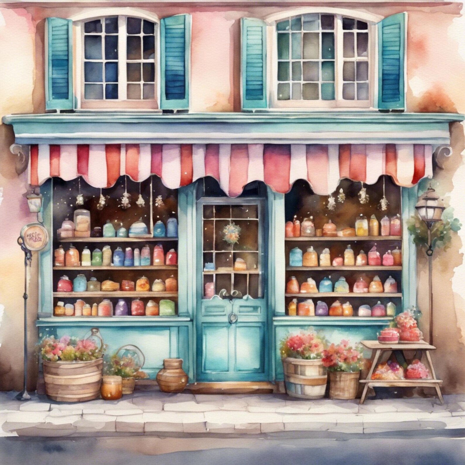 Ye Old Village Sweet Shop, Sweet Shop Clipart, Vintage Clipart, Sweet ...