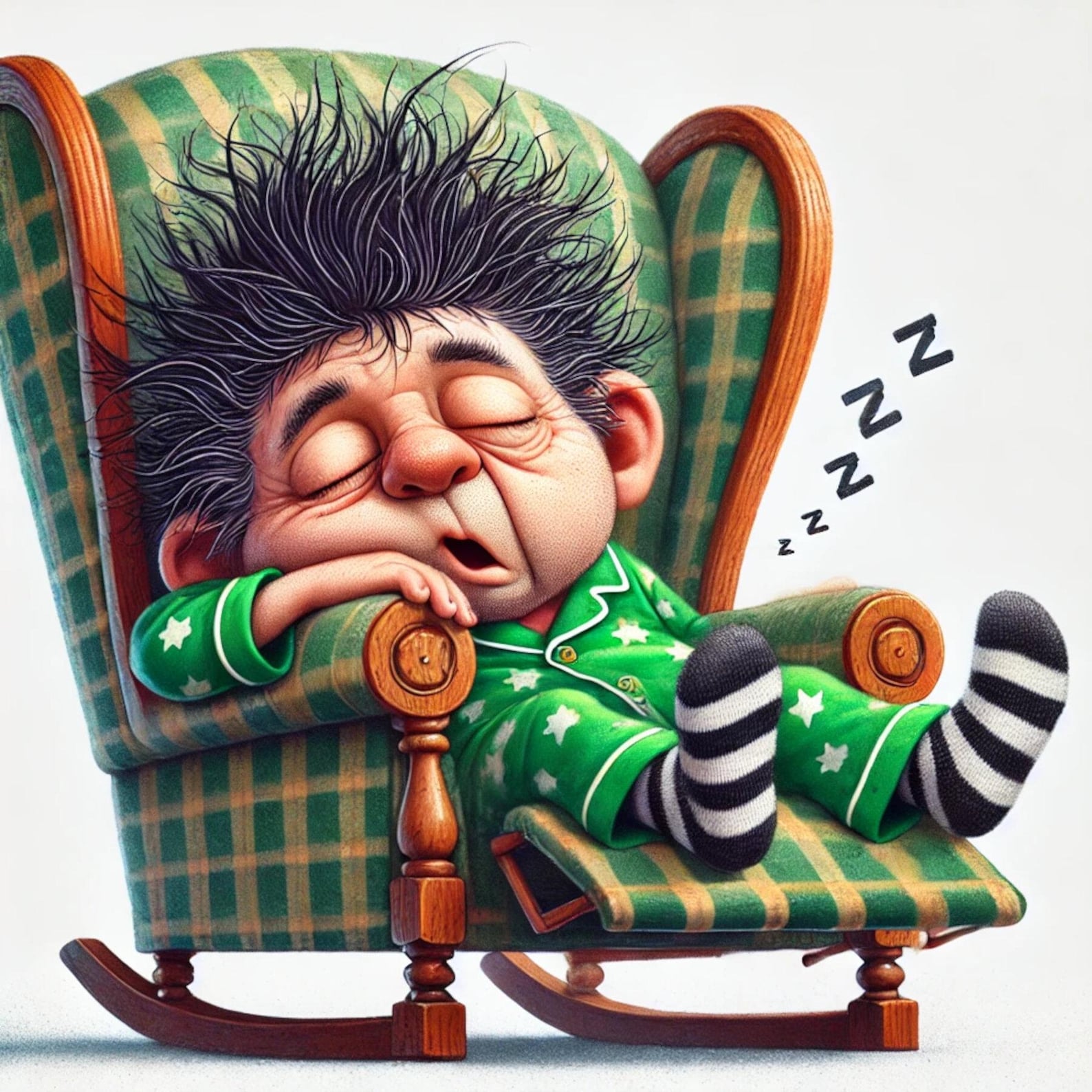 Who Drunk the Sherry, Sleeping Grandpa, Sleeping Grandad, Comical Old ...