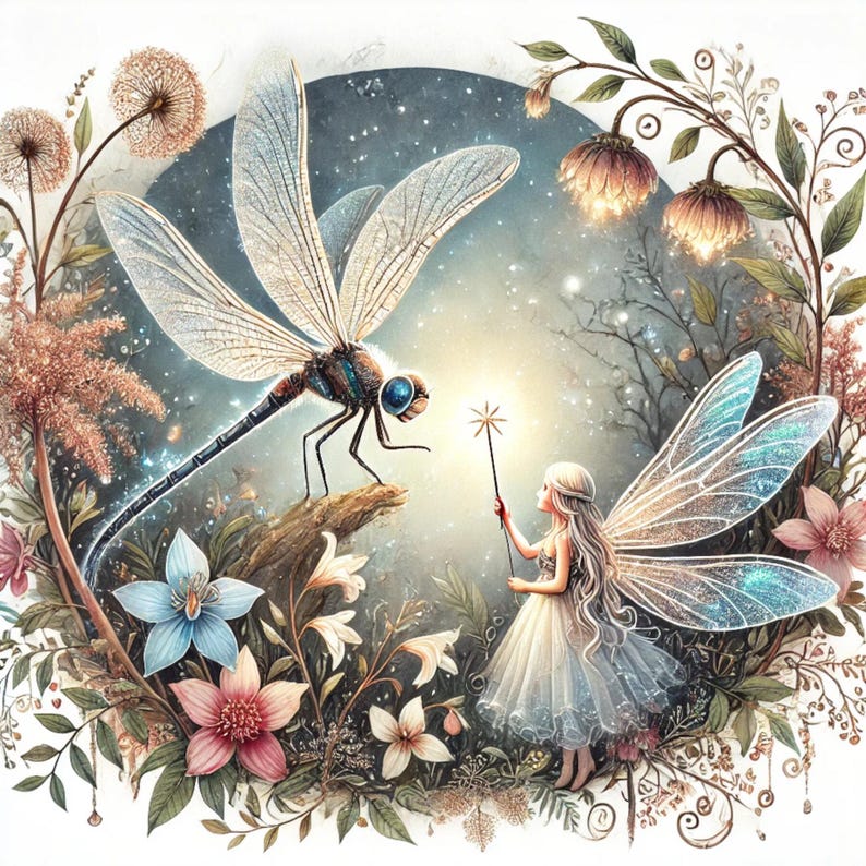 Dragonfly Fantasy, Magical Dragonflies, Whimsical Fantasy, Enchanted ...