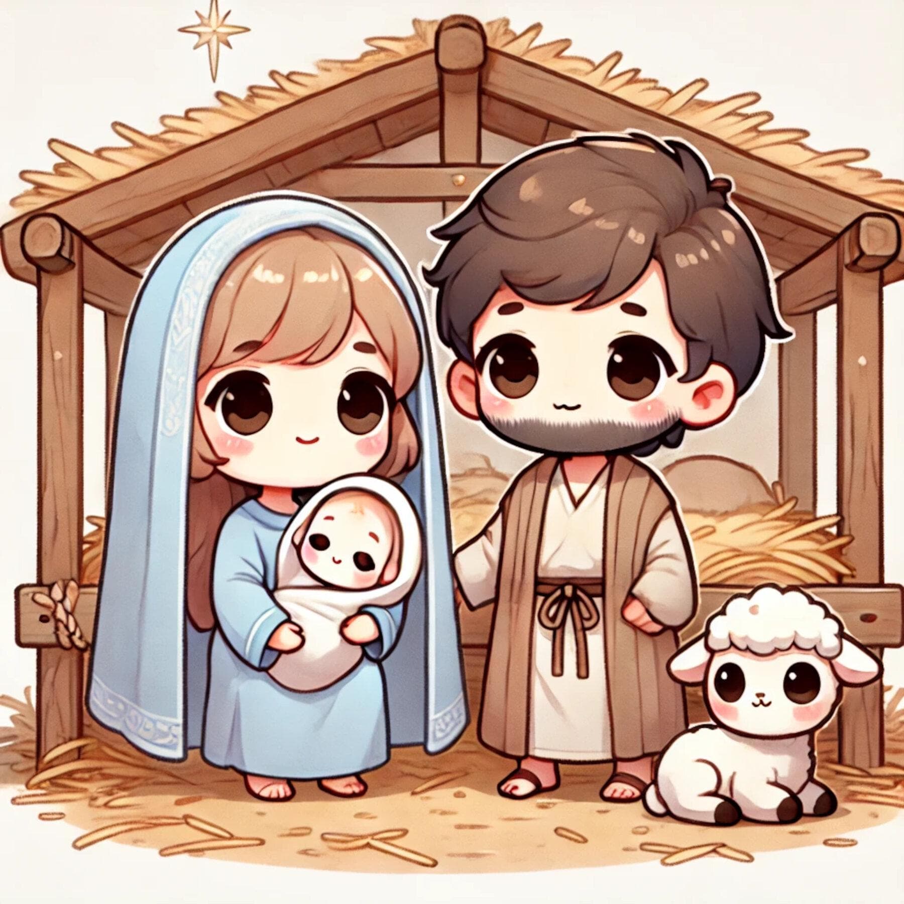 15 Nativity Scene, Nativity Clipart, Nativity Images, Whimsical ...