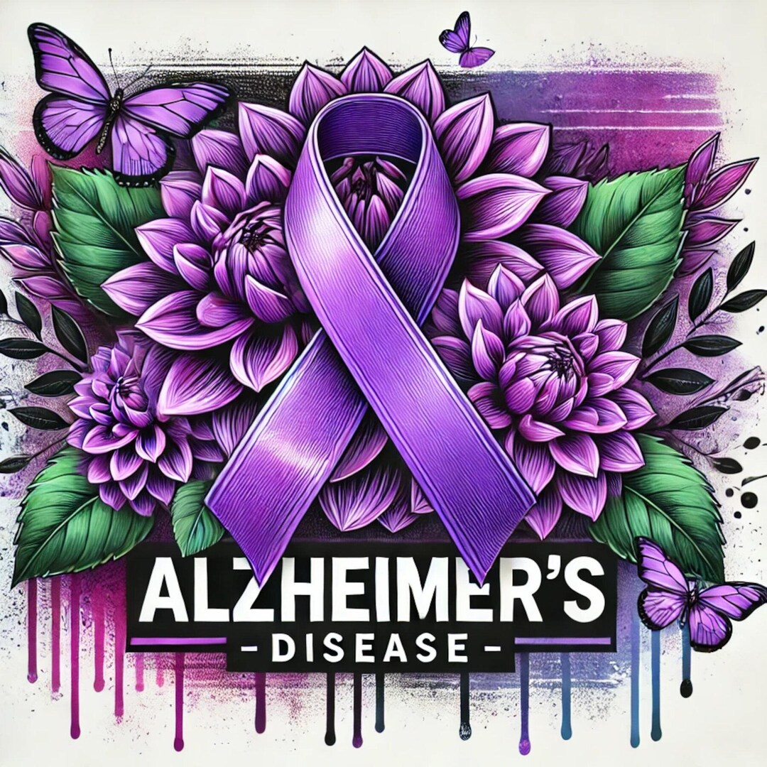 Alzheimer Awareness, Purple Ribbon Clipart, Dementia Support Art ...