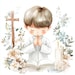 First Communion Boy CLIPART, Praying Child Watercolor, Religious ...