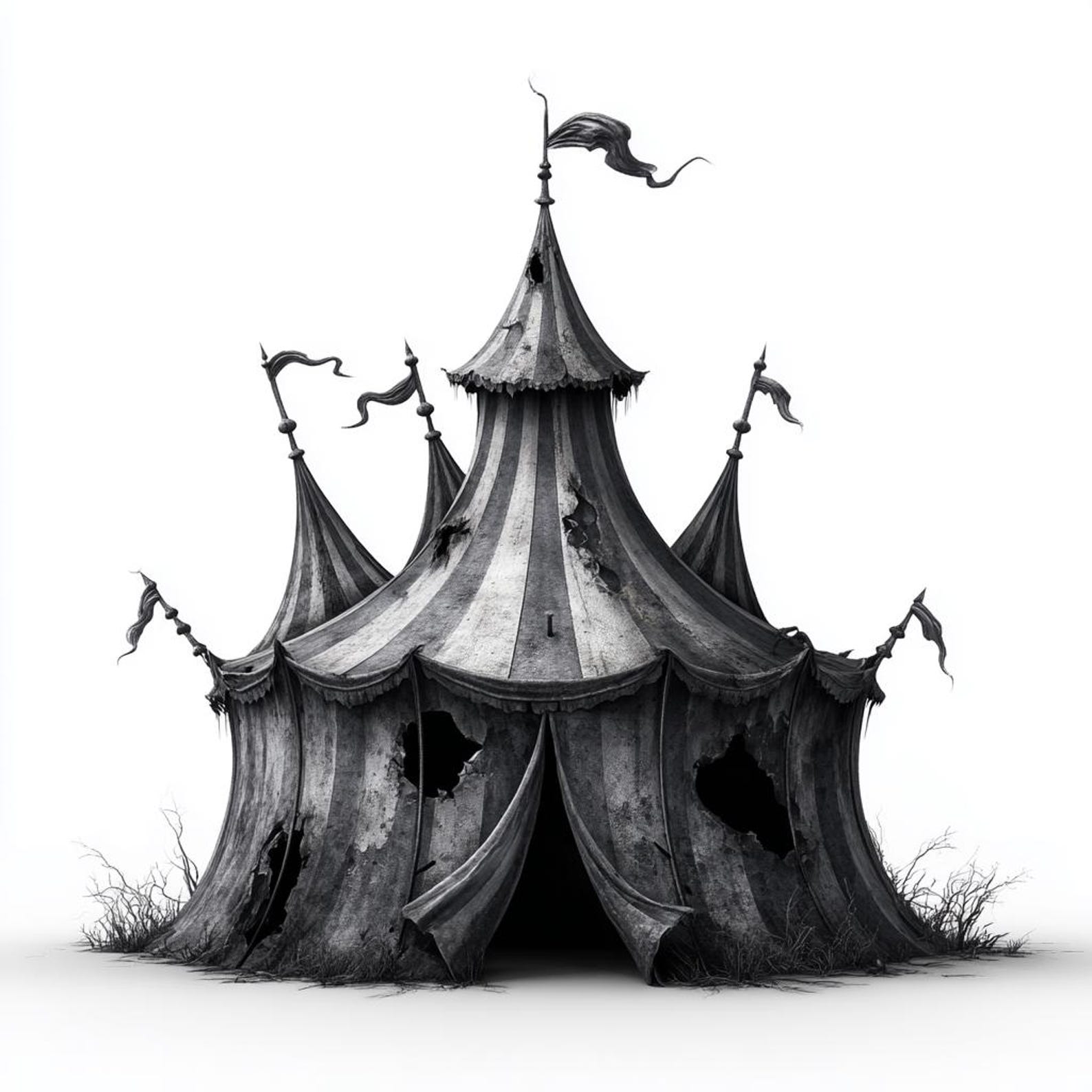 Haunted Circus, Creepy Carnival, Scary Tent, Nightmare Fair, Dark ...