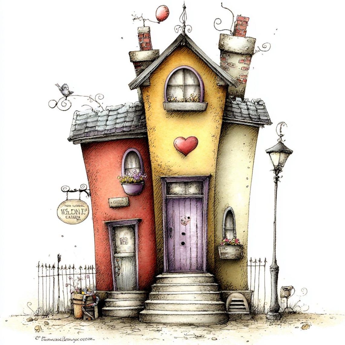 Wonky House, Quirky Homes, Fantasy Houses, Tilted Roof, Whimsical Home ...