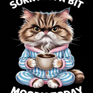 10 Moody Cat Clipart, Grumpy Cat Clipart, Angry Cat, Not in the Mood ...