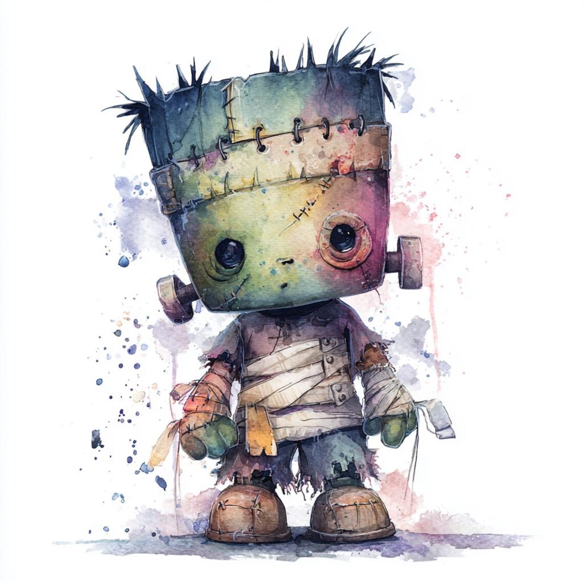 Cute Frankenstein, Spooky Kids, Monster Art, Halloween Boy, Kawaii ...