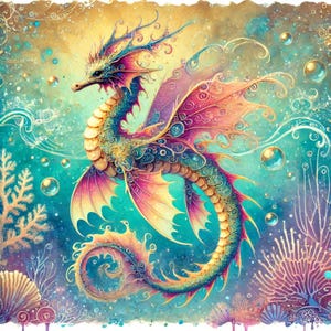Mythical Sea Creatures 2, Magical Sea Creatures, Mythical Underwater ...