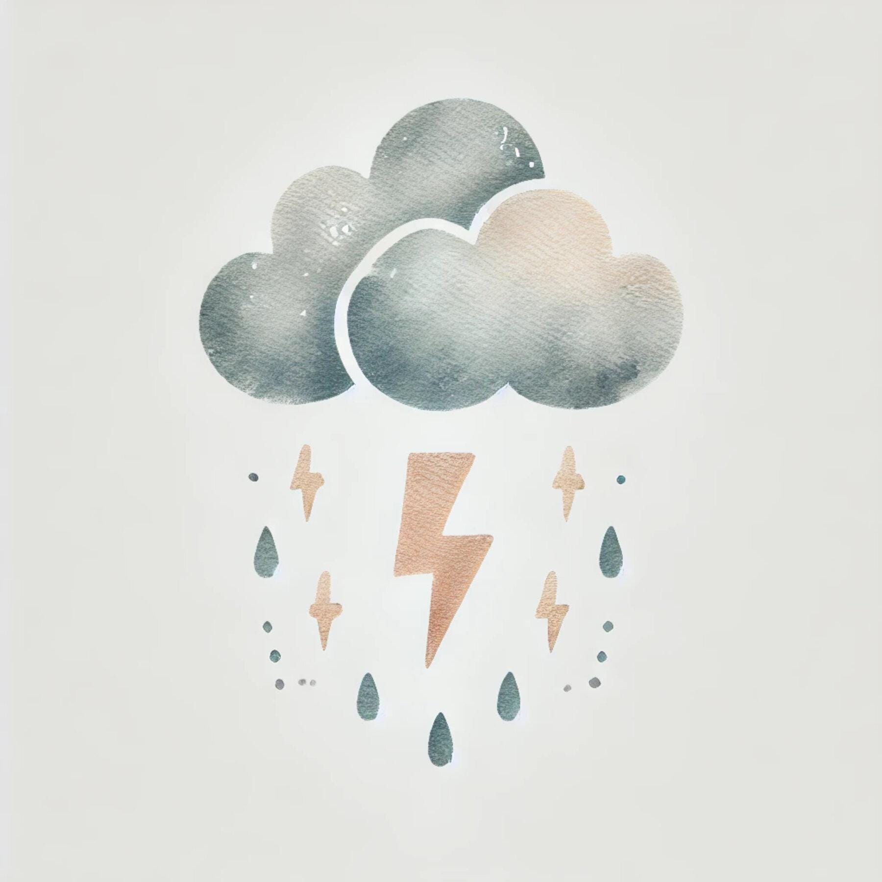 Whatever Weather, Weather Clipart, Pastel Rain Icons, Whimsical Sun Art ...