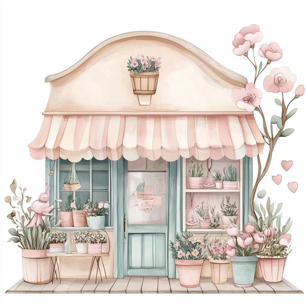 Garden Shop, Flower Stand, Tiny Florist, Potted Plants, Cute Shop ...