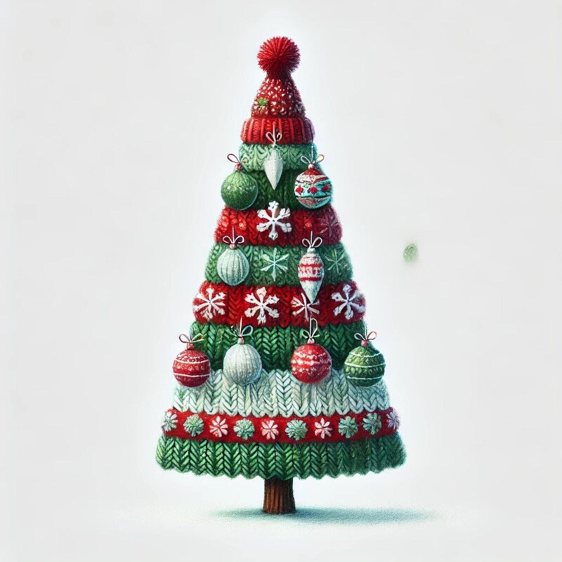 Knit Christmas Tree - Etsy