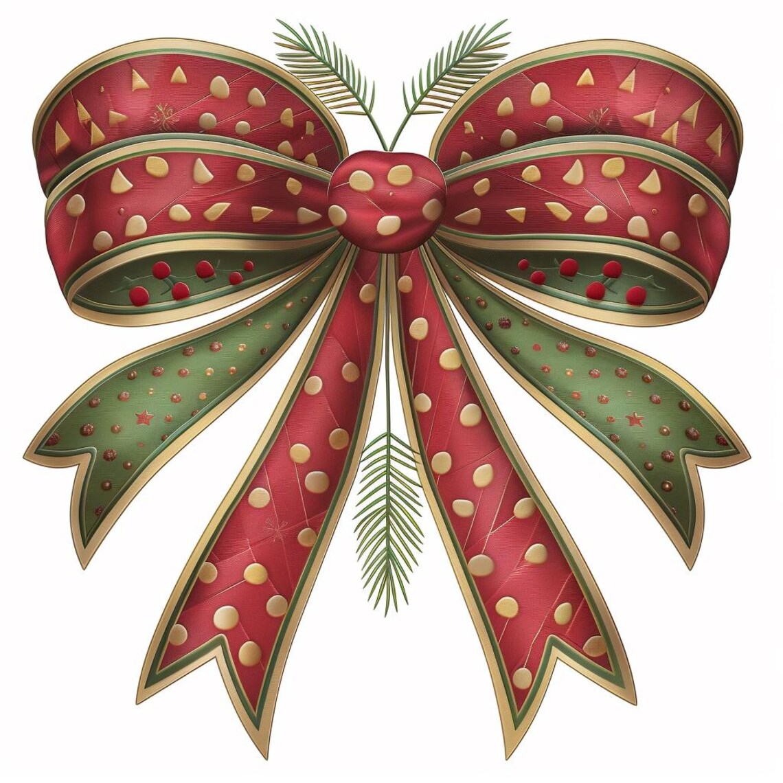 Noel Bow 1, Christmas Bow, Festive Ribbon, Holiday Bow, Red Bow, Green ...