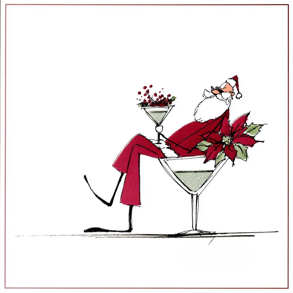 Santa Cocktail, Sipping Santa, Festive Drink, Holiday Cheer, Christmas ...