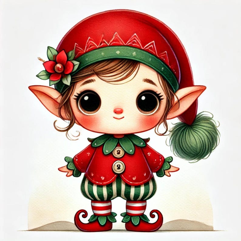 10 Baby Elf, Baby Elf Clipart, Girl Elf Jpg, Nursery Decor, Elf Images ...