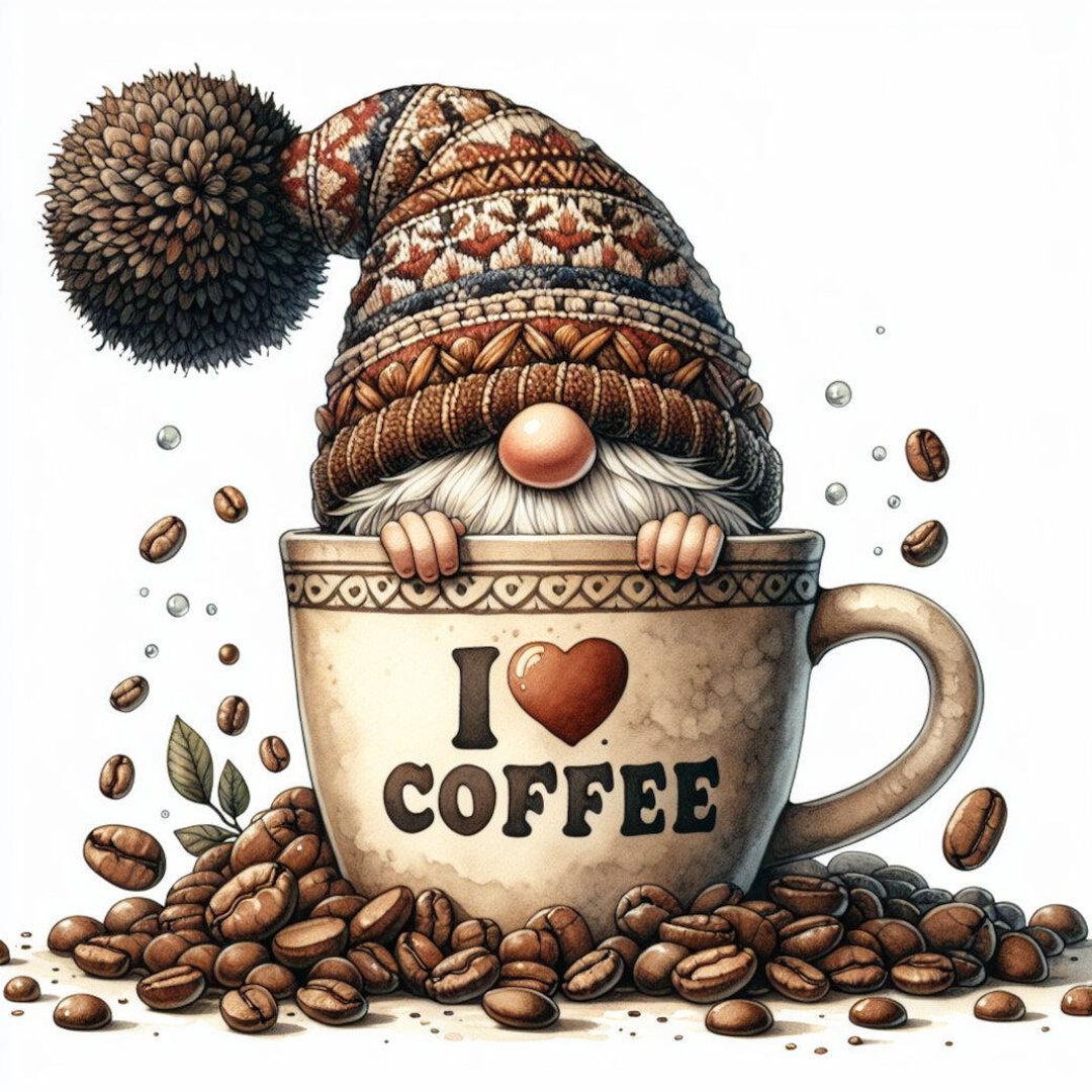 I Love Coffee 1 - Clipart - 10 High Quality Jpgs - Digital Download ...