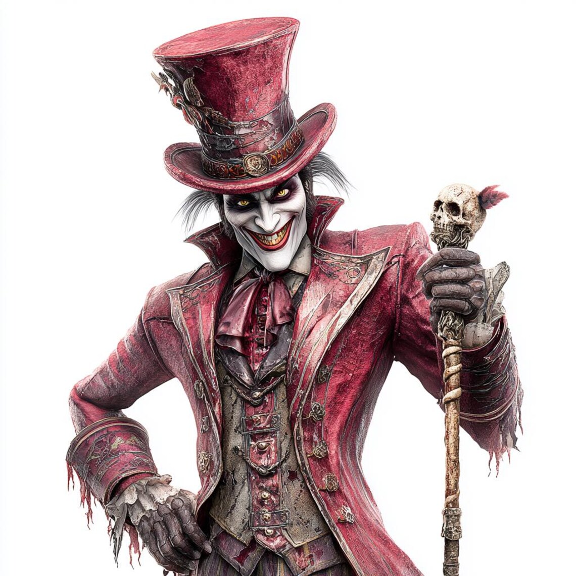 Voodoo Clown, Evil Jester, Dark Circus, Creepy Smile, Haunted Ring ...