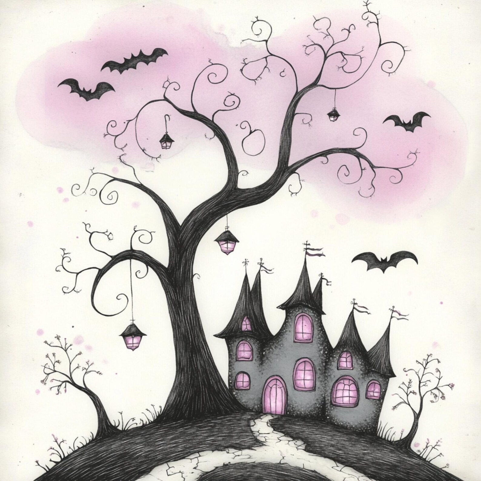 Tree House, Haunted Treehouse, Spooky Fairy Tale, Gothic Fantasy Art ...