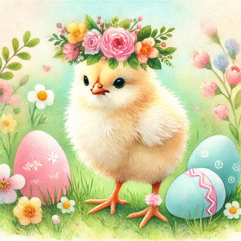 Cute Easter Chicks, Easter Chick Clipart, Baby Chick PNG, Spring Chick ...