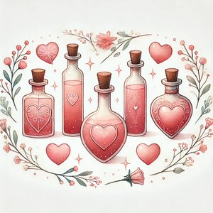 Love Potion, Love Clipart, Valentines Day, 14th February, Valentine ...