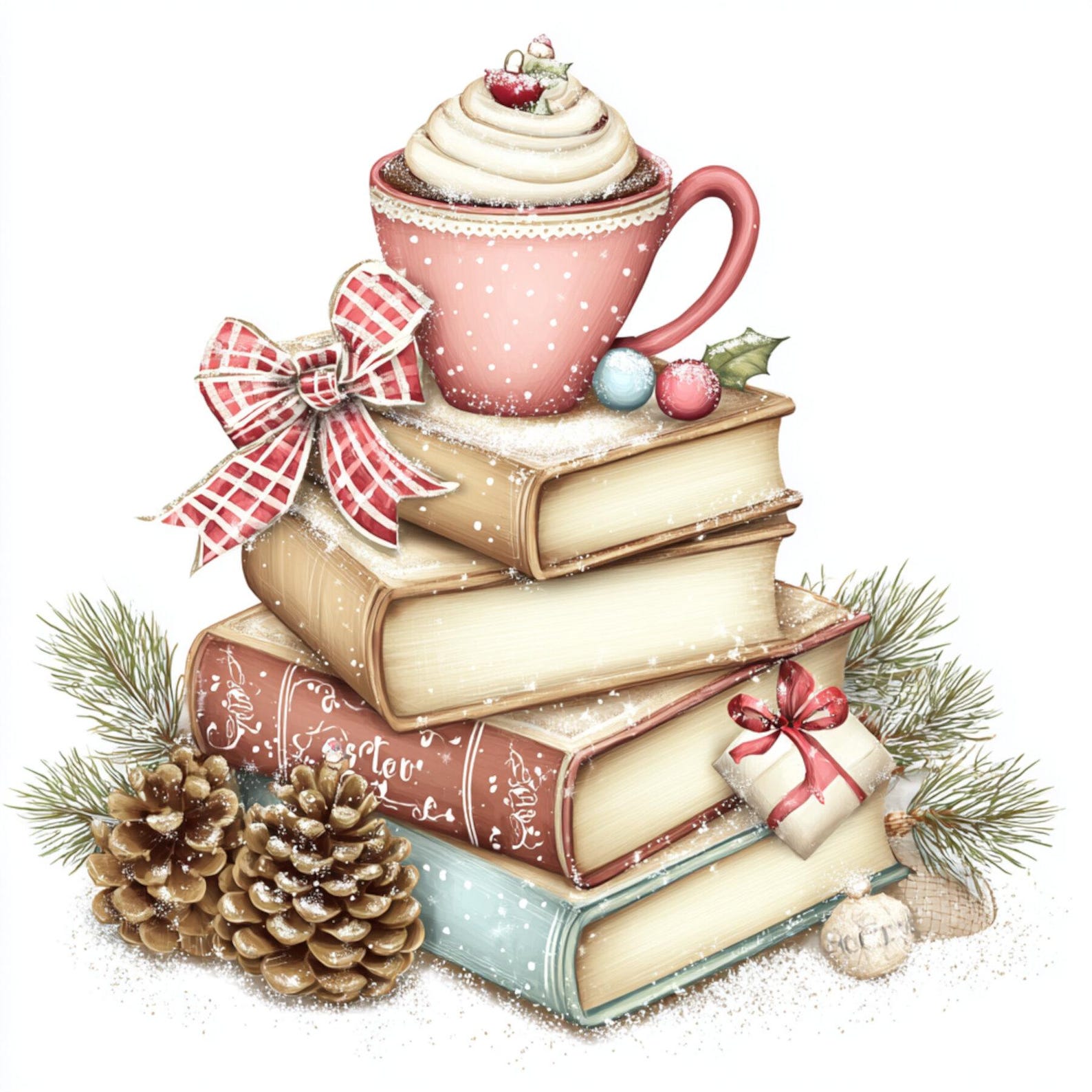 Christmas Books, Holiday Reads, Festive Decor, Vintage Books, Cozy ...