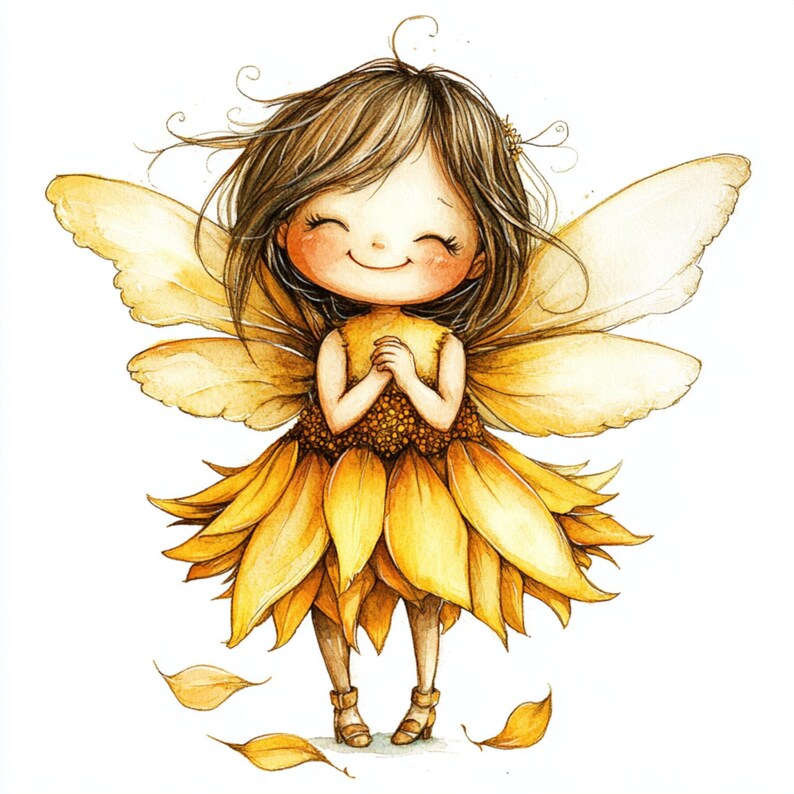 Sunbeam Sprites, Sunflower Fairy, Flower Fairy Art, Sunflower Princess ...