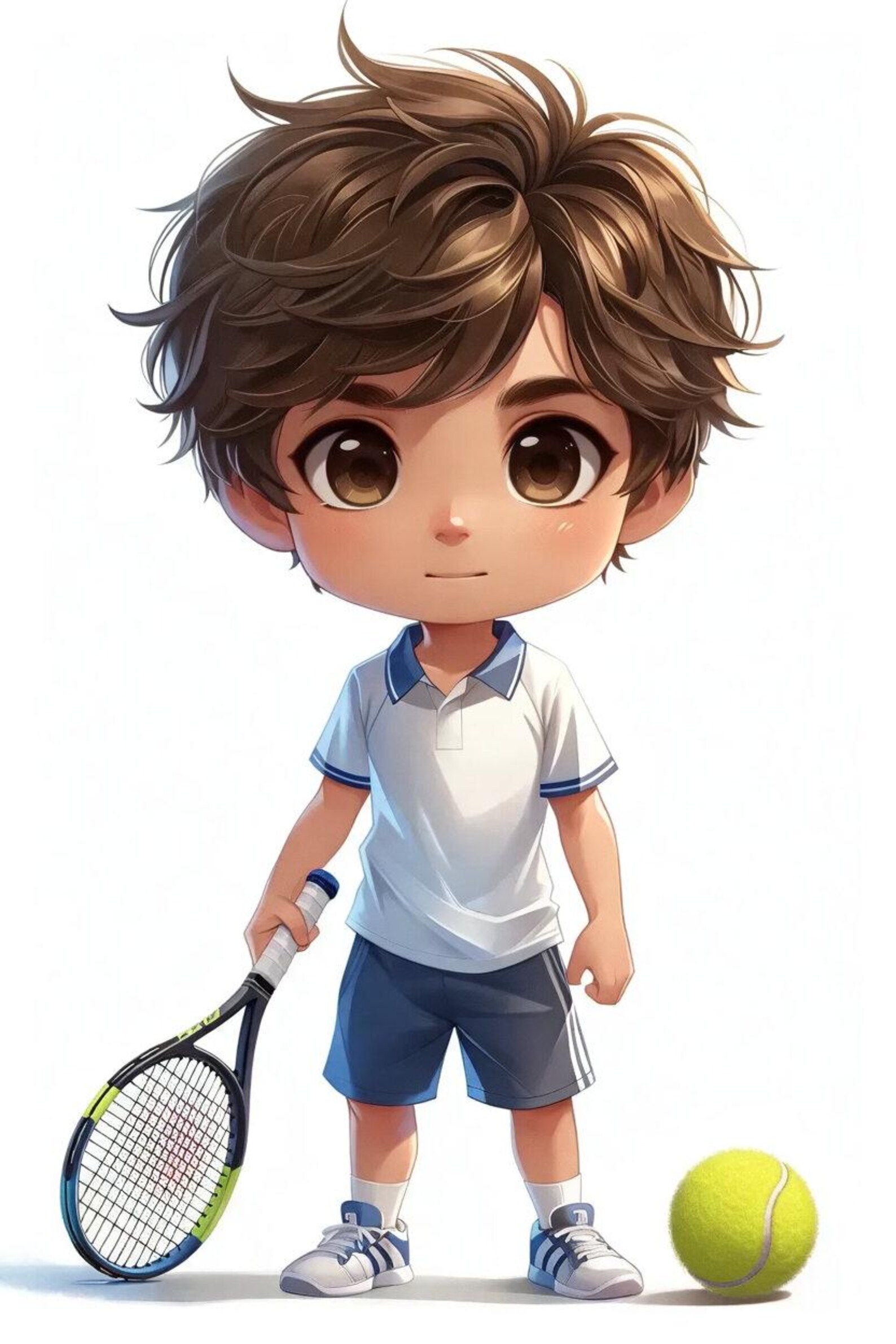 10 Tennis Boy Clipart, Chibi Boy, Tennis, Sports Clipart, Wimbledon ...