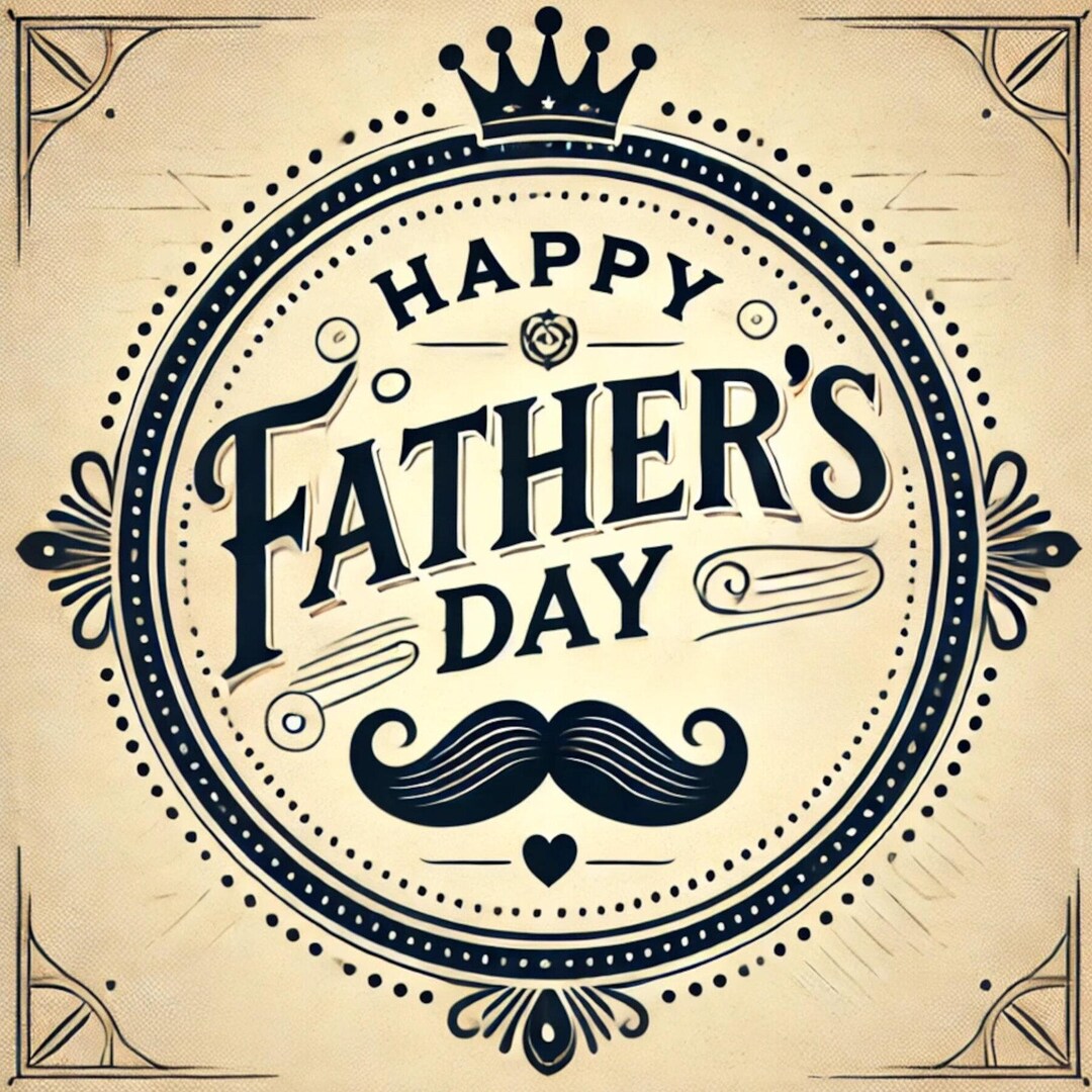 Father's Day, Vintage Dad Badge, Retro Father Emblem, Classic Dad Label ...