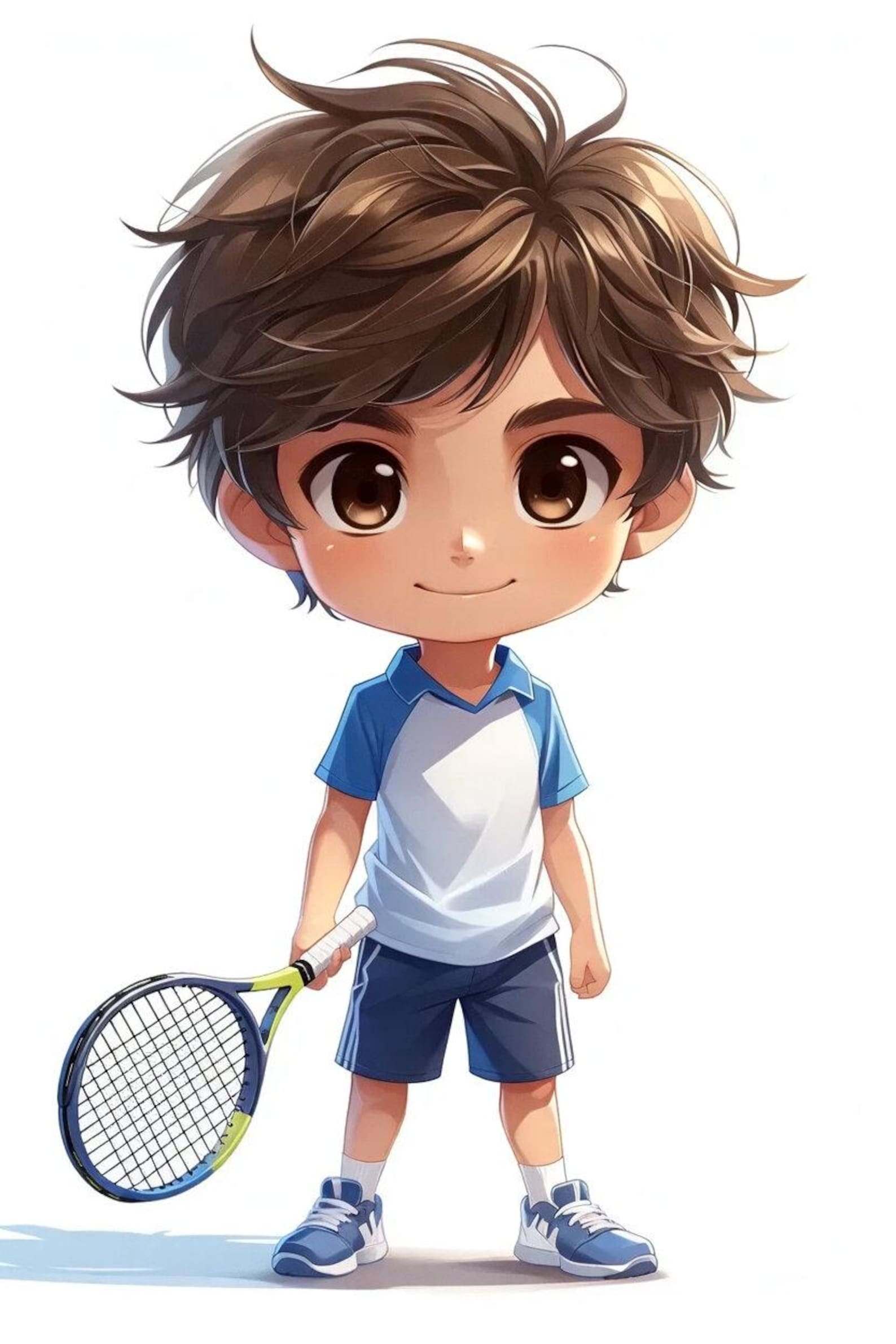 10 Tennis Boy Clipart, Chibi Boy, Tennis, Sports Clipart, Wimbledon ...