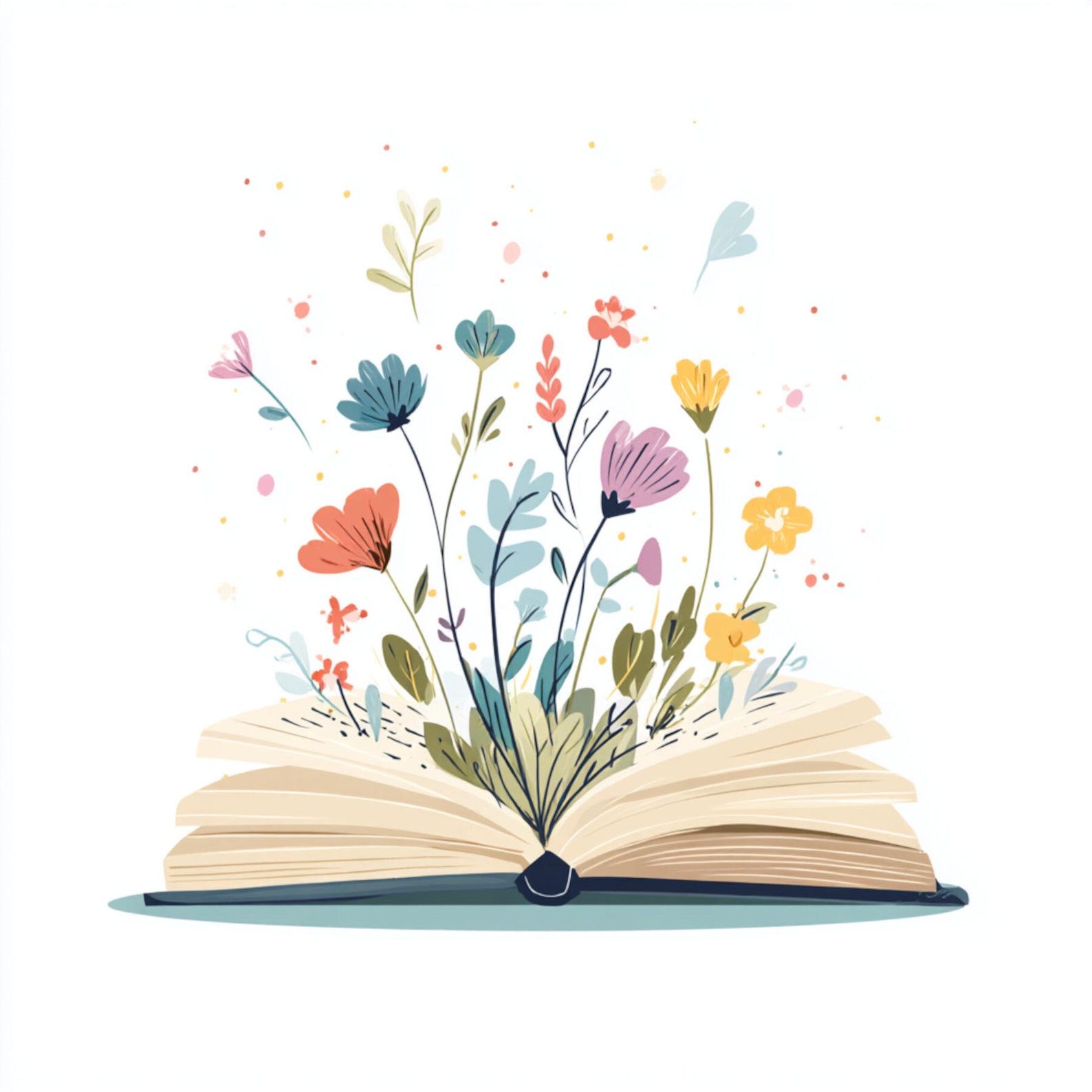 Book Floral Art, Blooming Book, Flower Book Design, Nature in Book ...