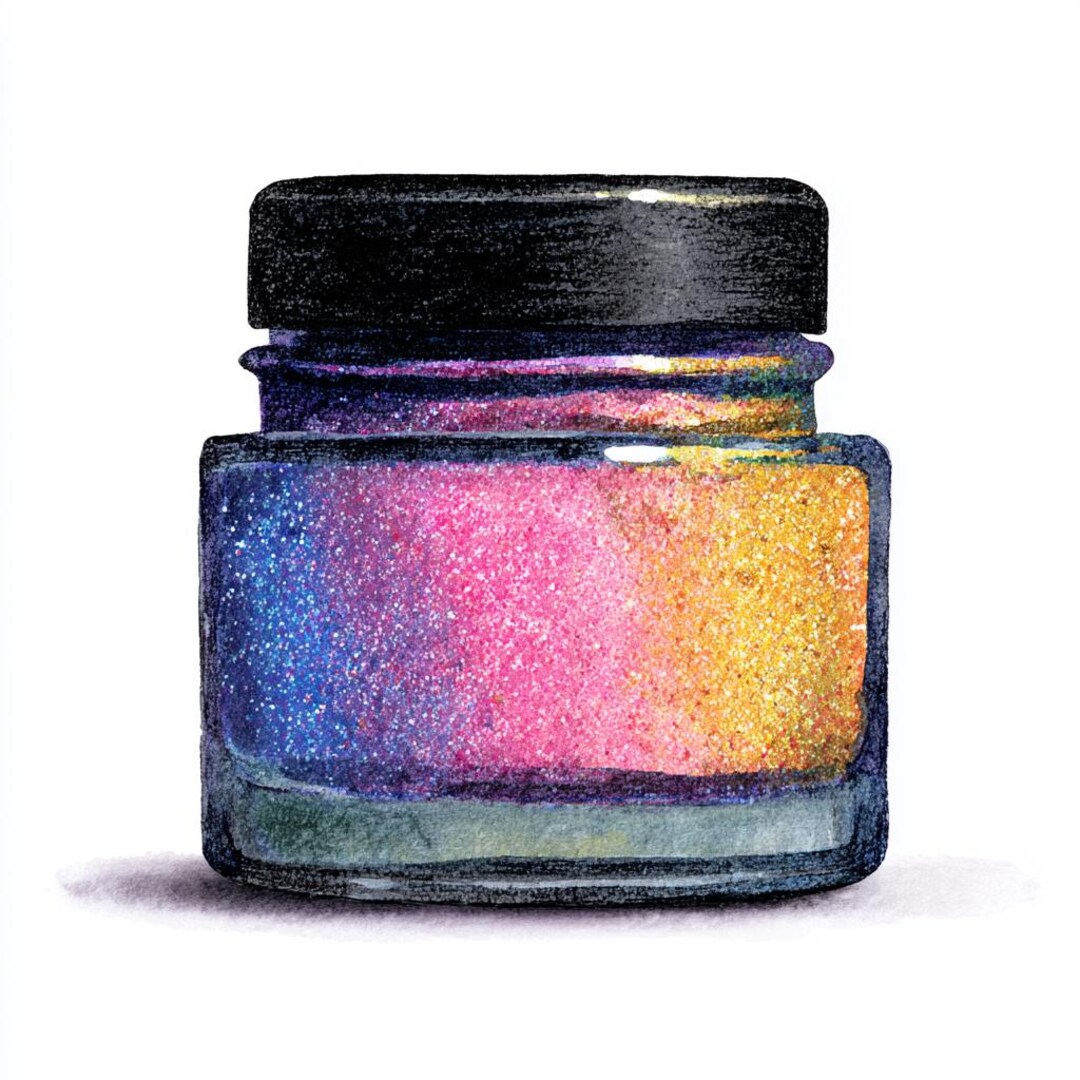 Glitter Makeup, Beauty Clipart, Makeup Bag Art, Glam Brushes, Cute ...