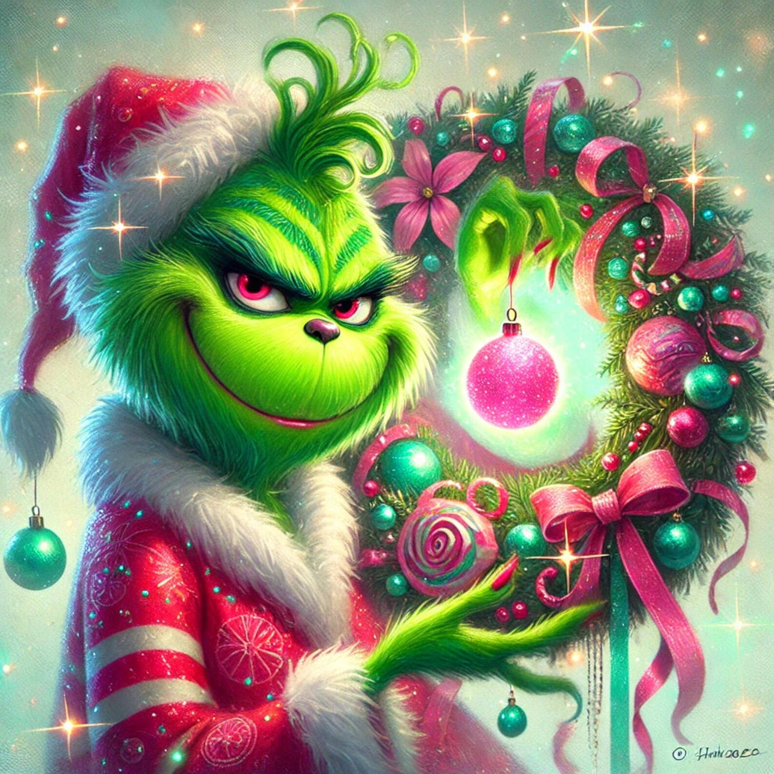 Wreath Thief, 10 Grinch Images, High Quality 300dpi, Grinch, Green Man ...