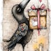 Love Letter Crows, Gothic Valentine Ravens, Vintage Bird Art, Romantic ...
