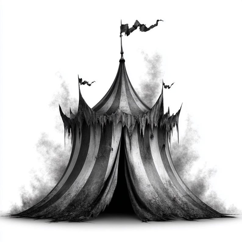 Haunted Circus, Creepy Carnival, Scary Tent, Nightmare Fair, Dark ...
