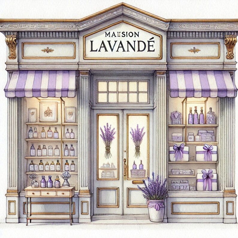 Lavender Gift Shop Image: Floral Wellness Decor (JPG Images) - Etsy