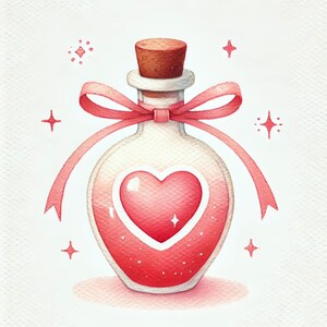 Love Potion, Love Clipart, Valentines Day, 14th February, Valentine ...