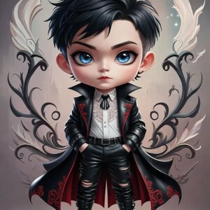10 Goth Boy Clipart Images, Gothic Art, Gothic Trend, Goths, Chibi Boy ...
