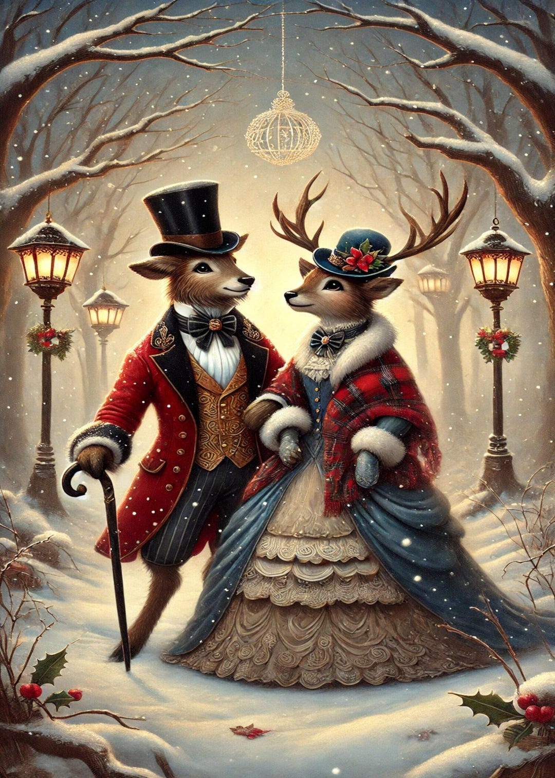 Victorian Reindeer - 12 Jpg Reindeer Images, Cute Reindeer, Dressed up ...