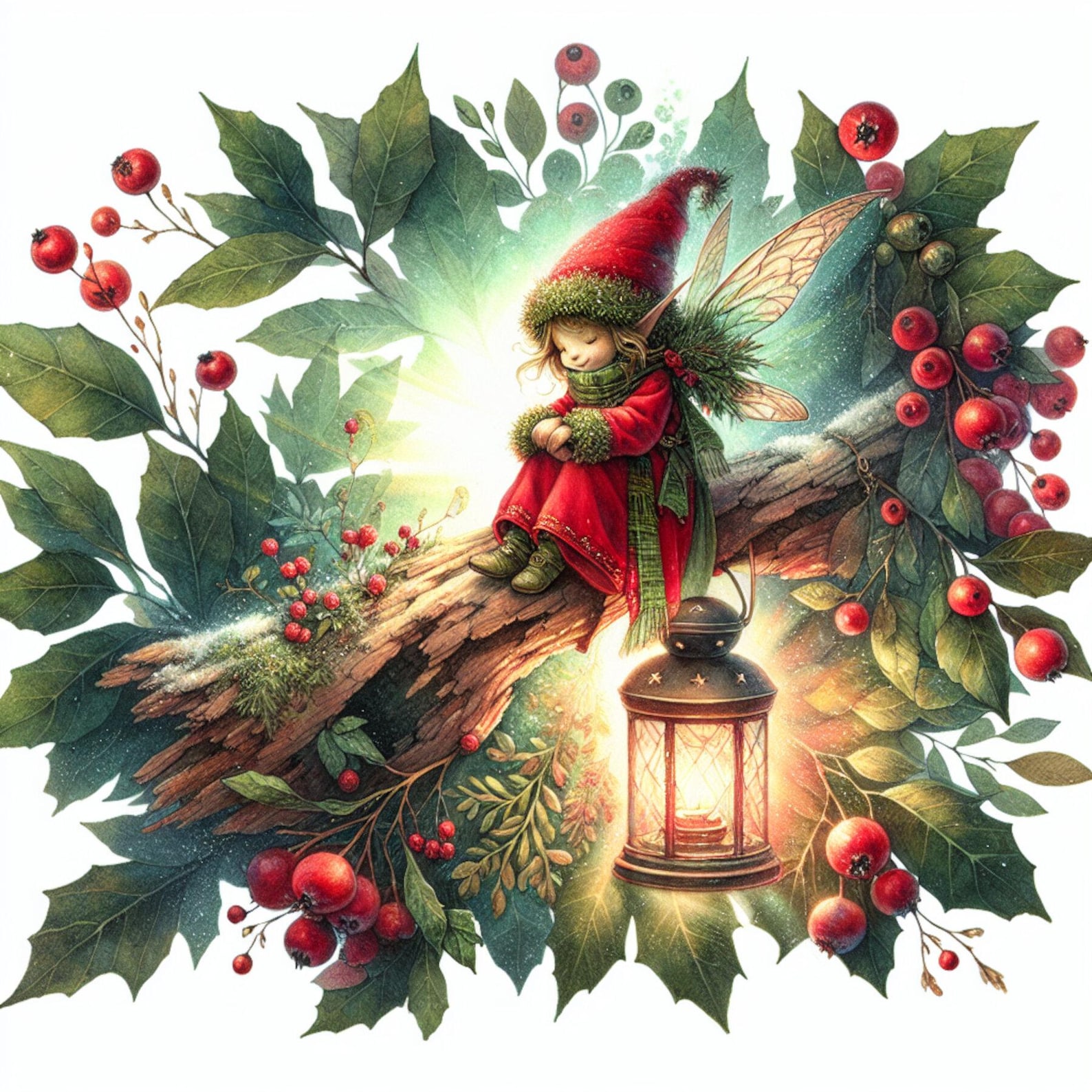 20 Christmas Fairy Clipart Bundle, Christmas JPG Bundle, Fantasy ...
