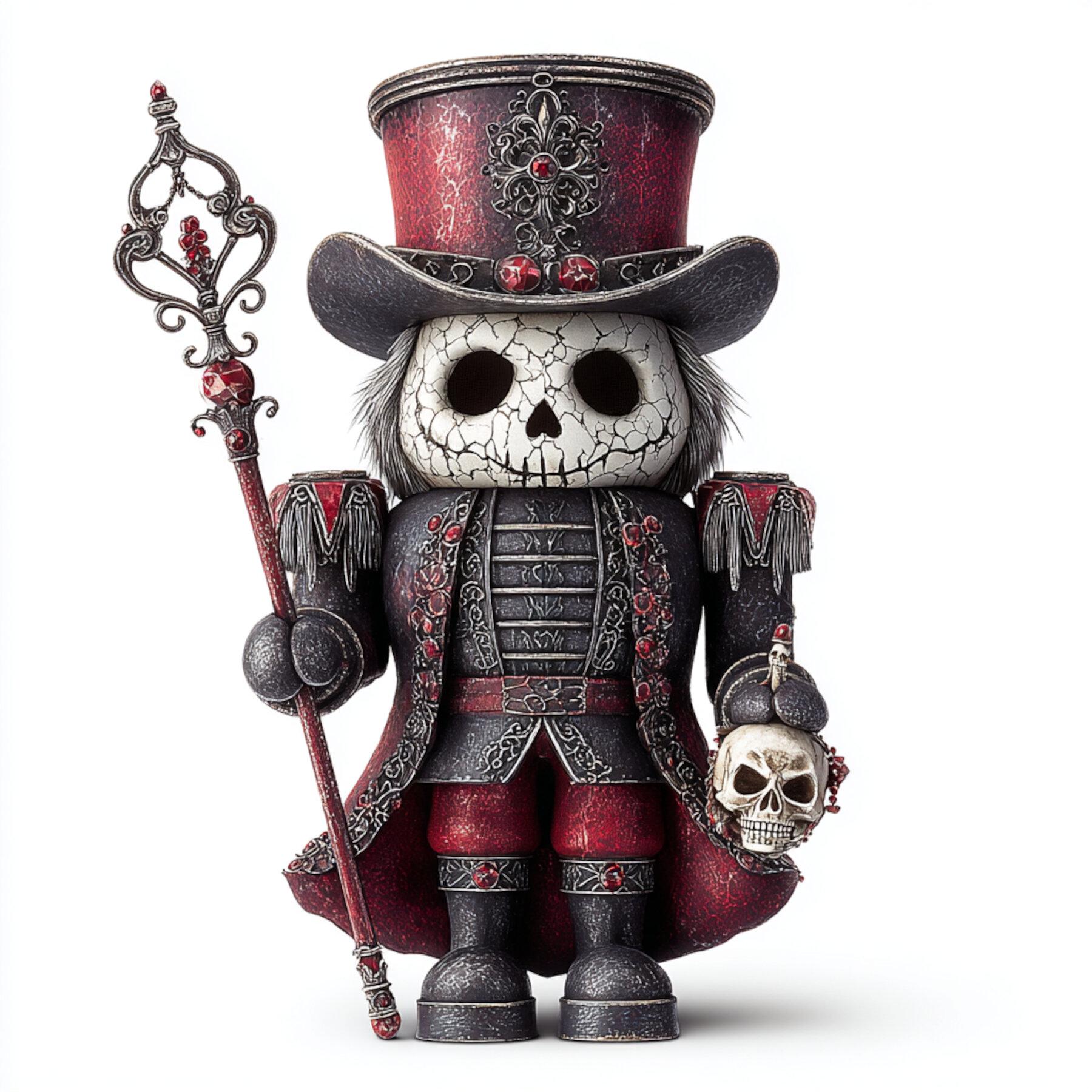 Goth Nutcracker CLIPART, Skull Toy Art, Dark Xmas Decor, Gothic Soldier ...