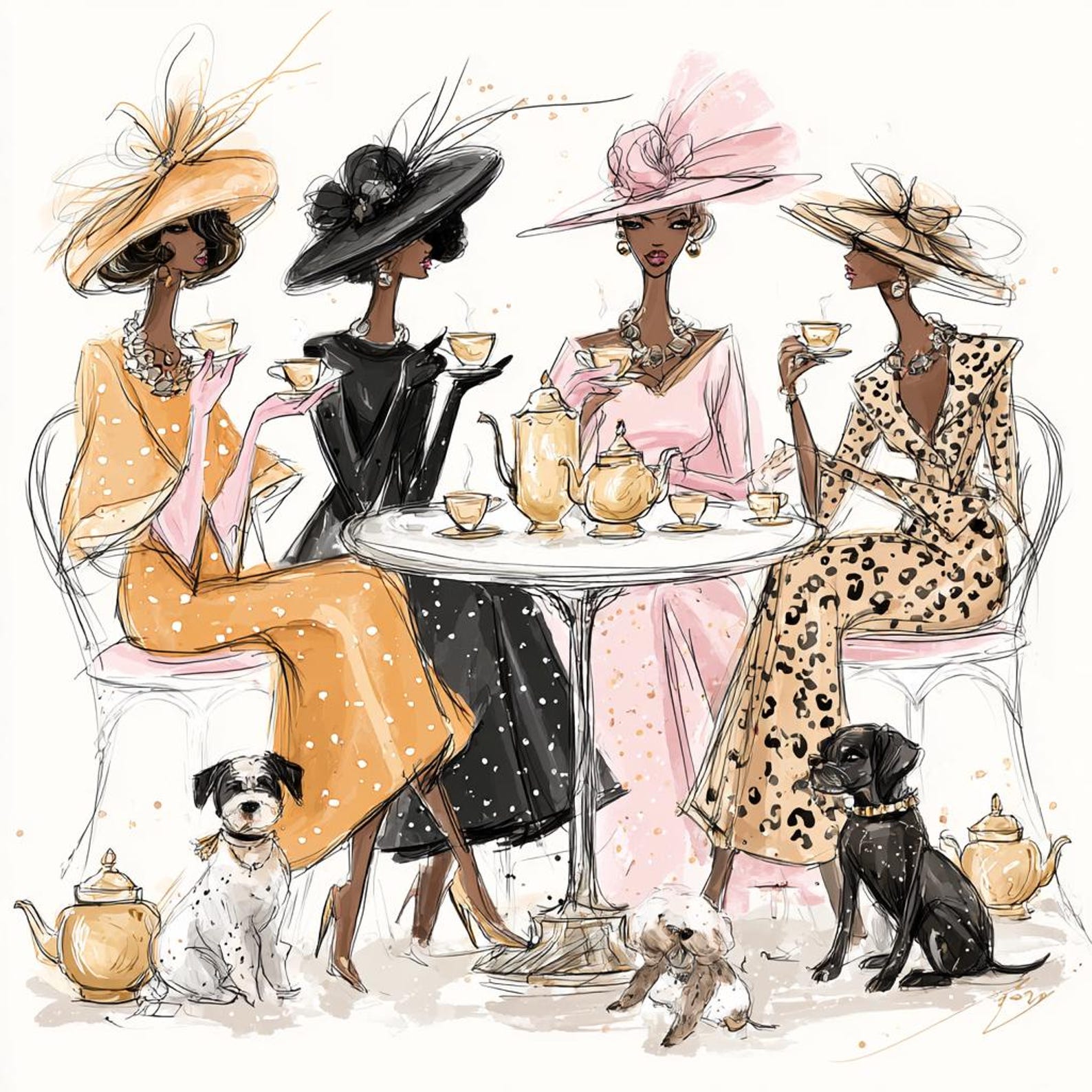 Posh Tea Party, Elegant Ladies, Stylish Hats, Luxury Lifestyle, Fancy ...
