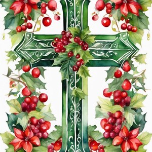 Holly Cross, Christmas Cross, Religious Festival, Cross of Christ ...