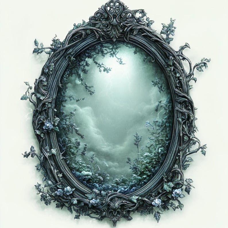 Gothic Mirror, Magic Mirror Art, Haunted Mirror, Dark Fairy Art ...