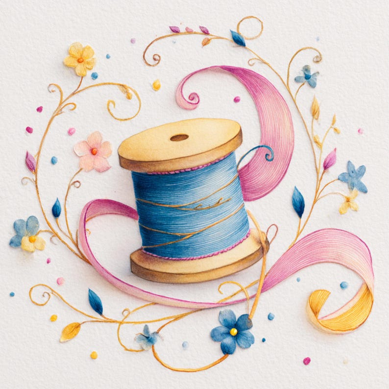 Ribbon Spool, Pastel Thread, Sewing Ribbon, Floral Trims, Craft ...
