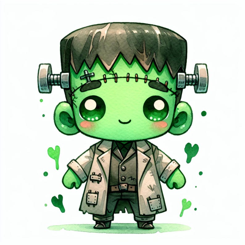 10 Cute Frankenstein Jpg, Frankenstein Jpg, Halloween Design Jpg, Fall ...