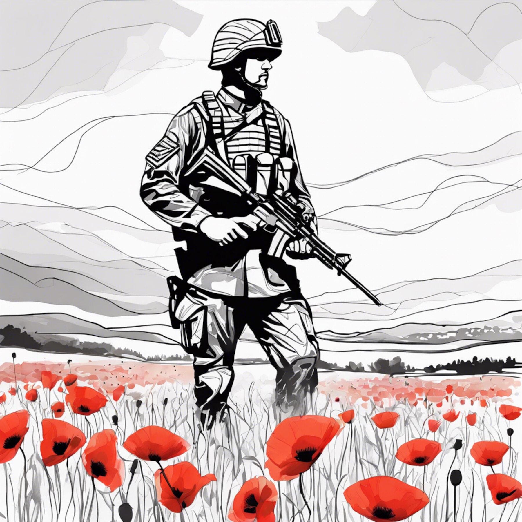 15 Remembrance Day Clipart JPG Files, Field of Poppies, WW1, WW2, We ...