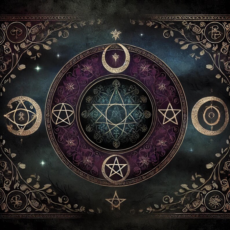 20 Mystical Symbols Clipart, Mystical Images, Magical Images, Stars ...