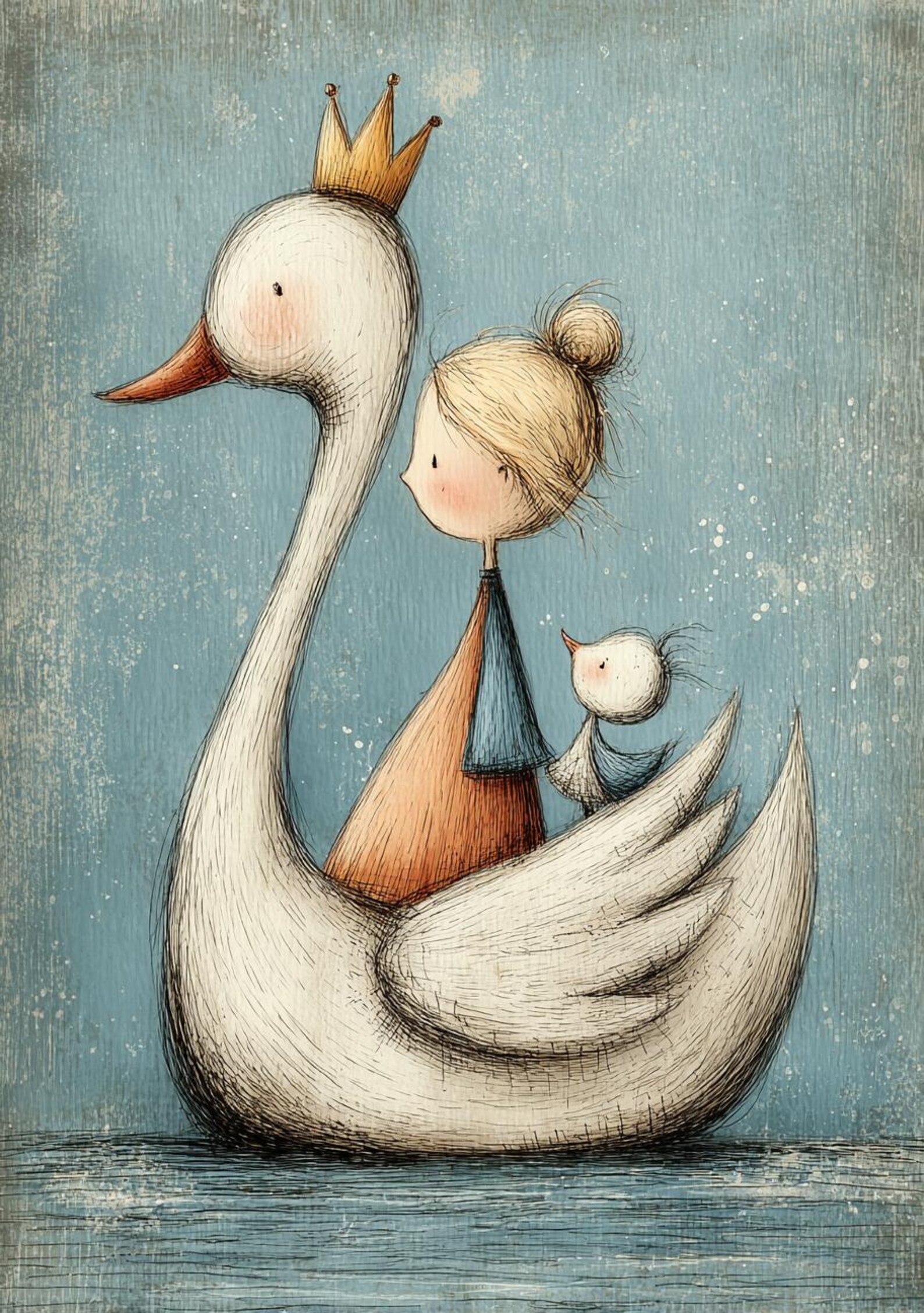Fairy Tale Art, Swan Princess, Whimsical Swan, Fantasy Artwork ...