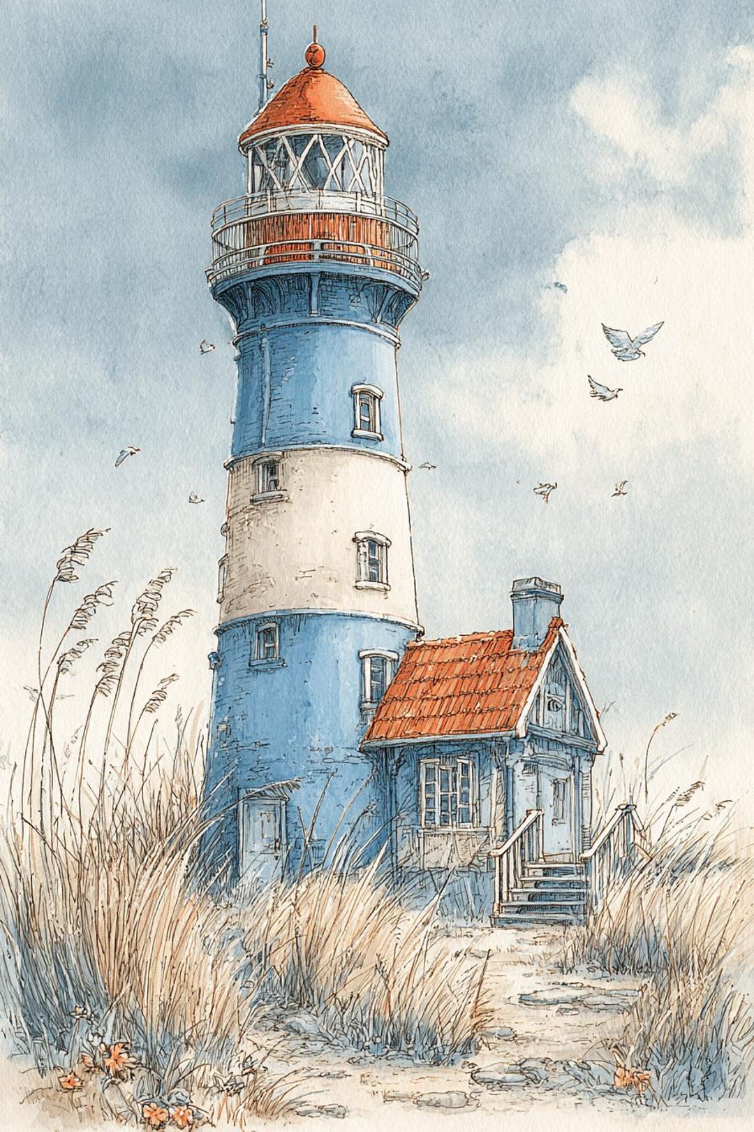 Lighthouse Art, Cottagecore, Ocean View, Coastal Vibes, Nautical Style ...