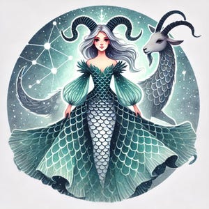 Zodiac Goddess, Astrology Clipart, Mystical Zodiac Signs, Celestial ...