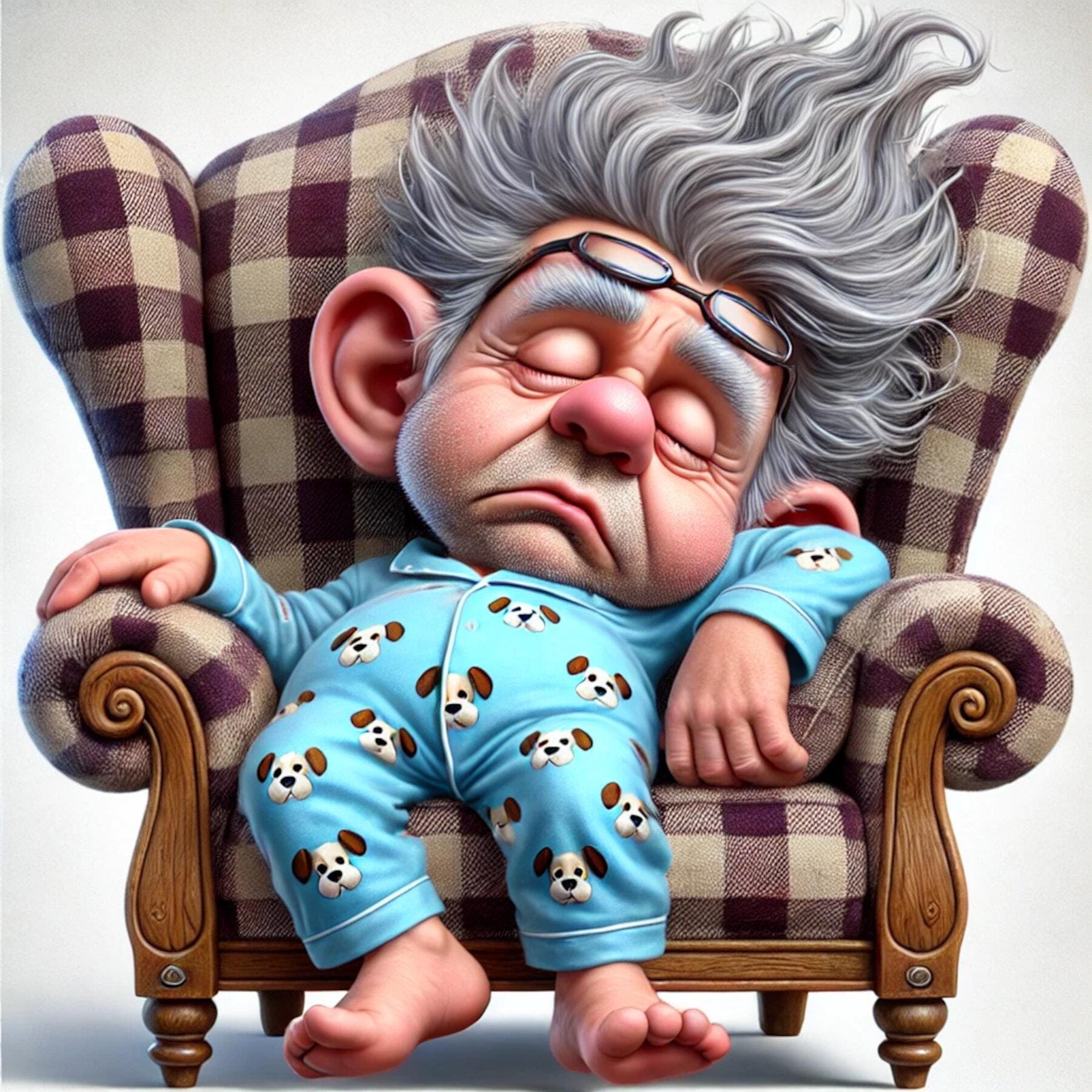 Who Drunk the Sherry, Sleeping Grandpa, Sleeping Grandad, Comical Old ...